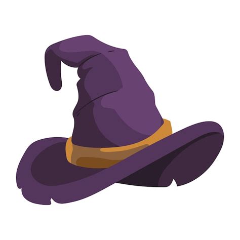 Halloween Witch Hat Isolated Illustration Free Vector