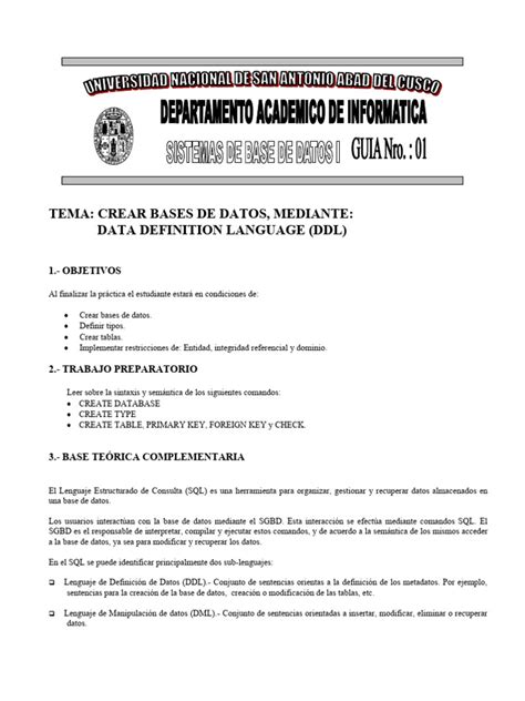 G Bd 01 Ddl Almacenes Pdf Sql Servidor Sql De Microsoft