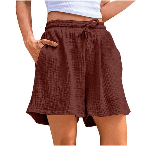 Blvb Summer Beach Shorts For Women Trendy Resort Wear Baggy Elastic