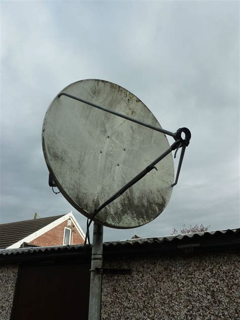Old Satellite Dish Without Lnb Vintage Satellite Dish Close Up Satellite Dish Signal Loss Tv