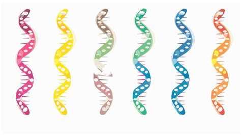 Colorful Gene Icon Vector Illustration Premium Ai Generated Vector