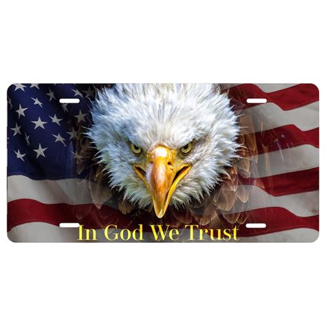 In God We Trust License Plates Etsy