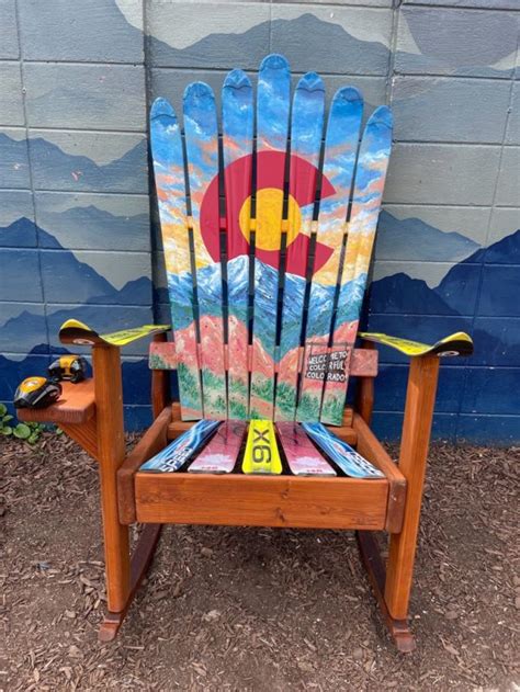 Welcome To Colorado Ski Chair With Garden Of The Gods And Pikes Peak