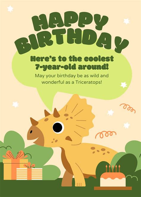 Dinosaur Birthday Sayings