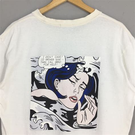 Vintage Roy Lichtenstein Drowning Girl 1963 Artwork T Gem