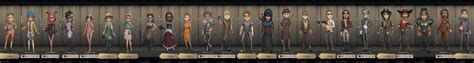 Identity V Size Chart 2 Guesstimated Actual Height In High Resolution Album On Imgur