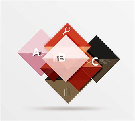 Premium Vector Geometric Square And Triangle Template Vector Template Background For Workflow