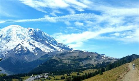 Breathtaking View Of Mt Rainier Sunrise Visitor Center Mount