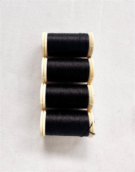 Sajou Black Perlé Silk Button Hole Thread Letoffe Fabrics Llc