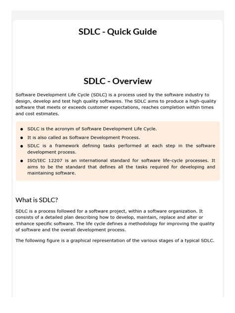 Sdlc Quick Guide Pdf