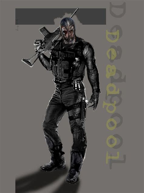 Deadpool Character Concept Art From X Men Origins Wolverine Art