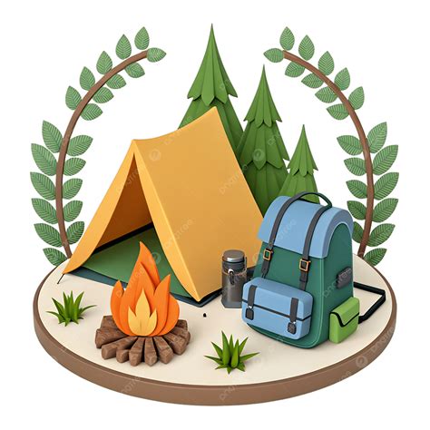 Clipart Camping Watercolor Camping Clipart A Person Illustration By