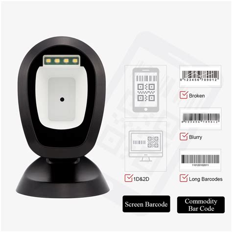 Automatic Handsfree 1d 2d Barcode Scanner Usb Barcode Scanner 360
