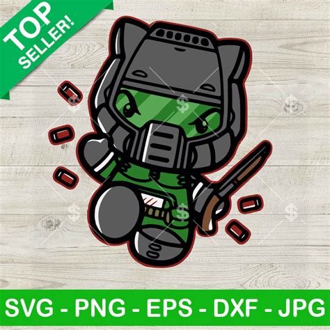 Hello Kitty Doom Slayer Svg Doomguy Svg Doom Slayer Kitty Cat Svg Png Dxf Eps