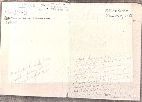 Richard Feynmans Notes For Self Education