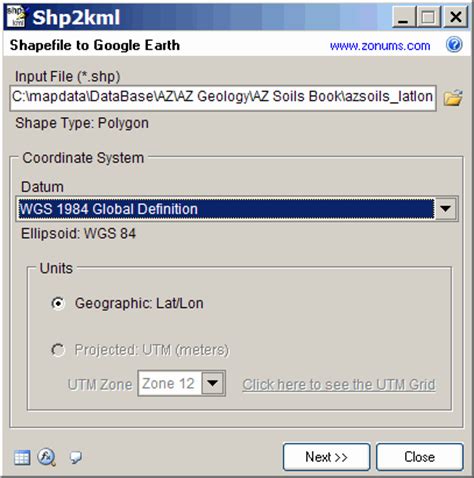 Exporting Shapefiles To Google Earth III Shp Kml