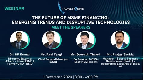 Panelist Financingmsme Innovativesolutions Futureofmsme Sourabh Tiwari