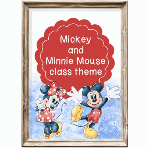 Class Theme Mickey And Minnie Mouse Clever Wolfee Class Theme Mickey And Minnie Mouse Clever Wolfee