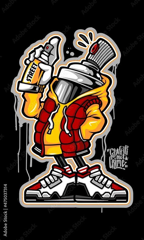 Graffiti Characters Spray Painting