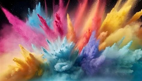 Premium Photo Colors Exploding Wallpaper