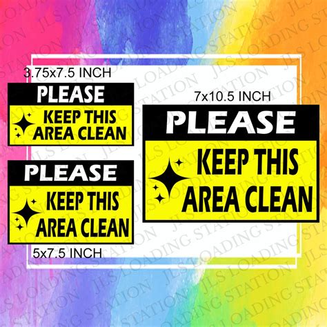 Please Keep This Area Clean Laminatedpvc Signage Shopee Philippines