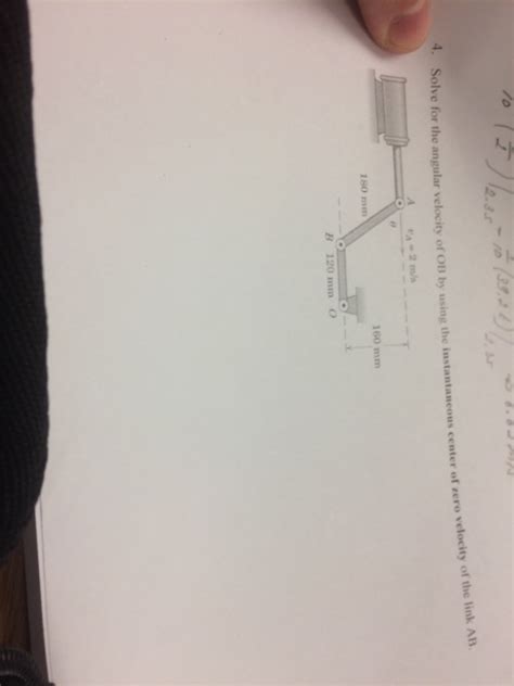 Solved Solve For The Angular Velocity Of Ob By Using The