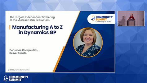 Manufacturing A To Z In Dynamics Gp Dynamics Communities