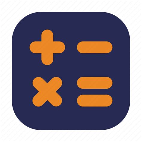 User Website Application Calculator Count Math Icon Download On