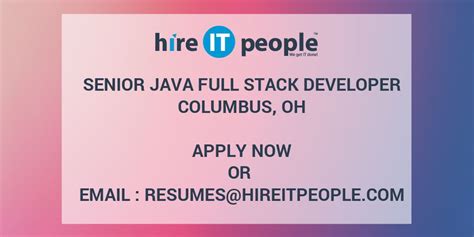Senior Java Full Stack Developer Hire It People We Get It Done