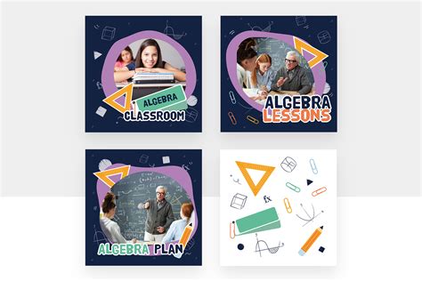 Algebra Math Class Social Media Banners Psd Ai Vector Brandpacks