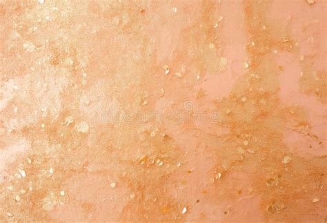 Abstract Background With Soft Peach Gradient And Shining Golden