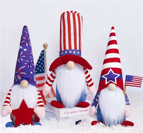 4th Of July Patriotic Gnomes Decorations For Home 13 4inch