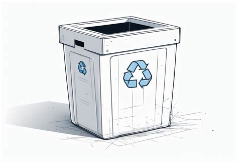 Minimalist Recycle Bin Design Concept Stable Diffusion Online