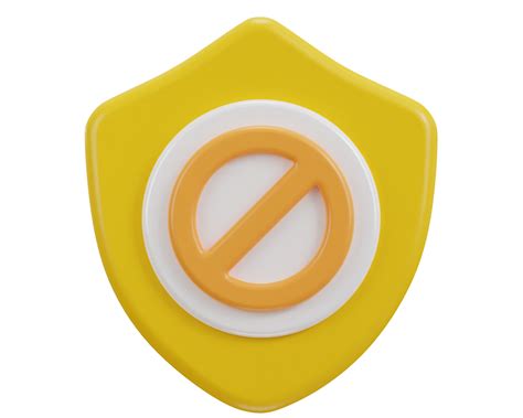 Shield With Security Block User Ban Icon Isolated Illustration 34974358 Png