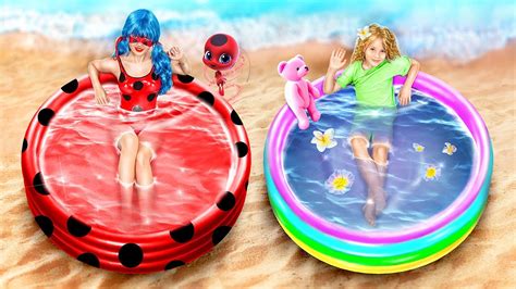 Ladybug Em Um Parque Aquático Miraculous Ladybug Na Vida Real Youtube