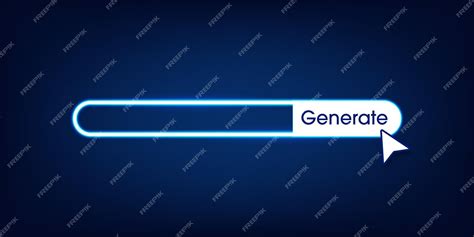 Premium Vector Futuristic Ai Prompt Generate Bar Artificial