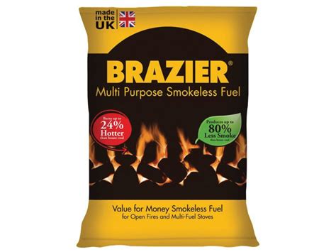 Homefire Brazier Smokeless Coal 10kg 80 Less Smoke