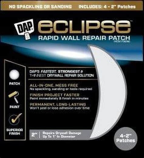 Dap Eclipse Rapid Wall Repair Patch 2 Inch 6 Pack