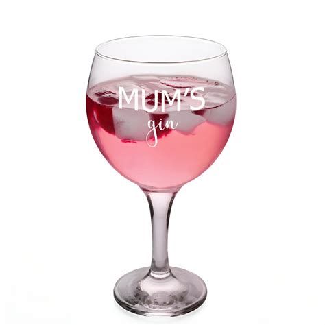 Personalised Gin Glass Mums Gin