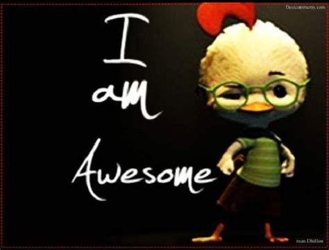 Chicken Little I Am Awesome Whatsapp Dp Awesome