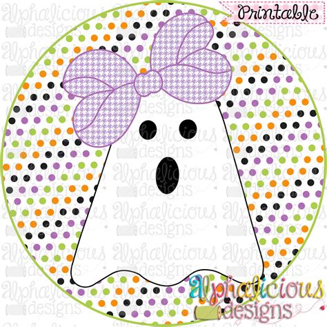 Boo Tiful Ghost Girl Printable Alphalicious Designs