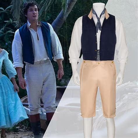 The Little Mermaid Movie 2023 Prince Eric Costume Prince Eric Cosplay