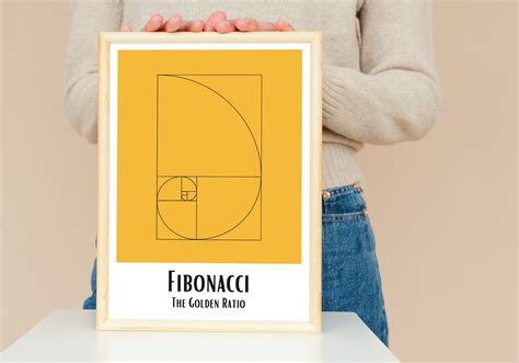 Mathematical Golden Ratio Poster Fibonacci Spiral Wall Art Fibonacci Sequence Modern Home Mathematical Golden Ratio Poster Fibonacci Spiral Wall Art Fibonacci Sequence Modern Home