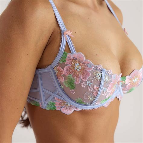 Flora Plunge Bra Cornflower Blue