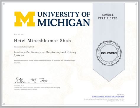 Completed Anatomy Course At Coursera Hetvi Shah Posted On The Topic Linkedin