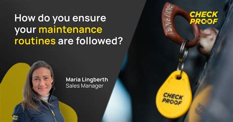 Checkproof On Linkedin Rfid For Maintenance Efficiency Checkproof