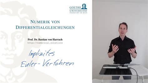 Ndgl 133 Implizites Euler Verfahren Youtube