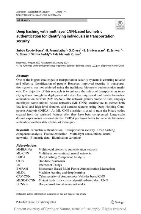 Deep Hashing With Multilayer CNN Based Biometric Authentication For Identifying Individuals In