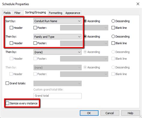 Conduit Run Schedule Autodesk Community