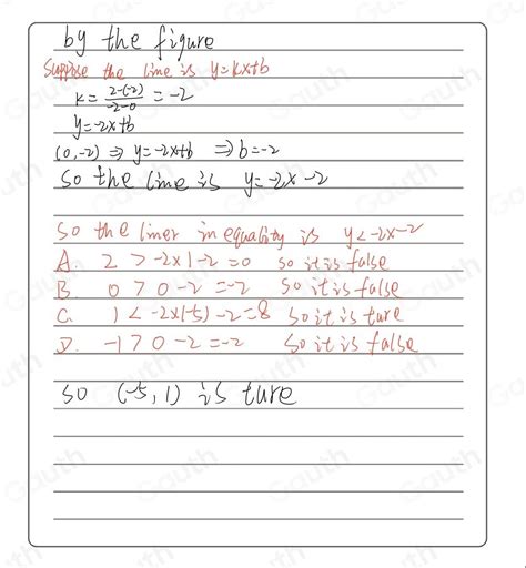 solved pretest unit 4 which ordered pair must be a solution in the